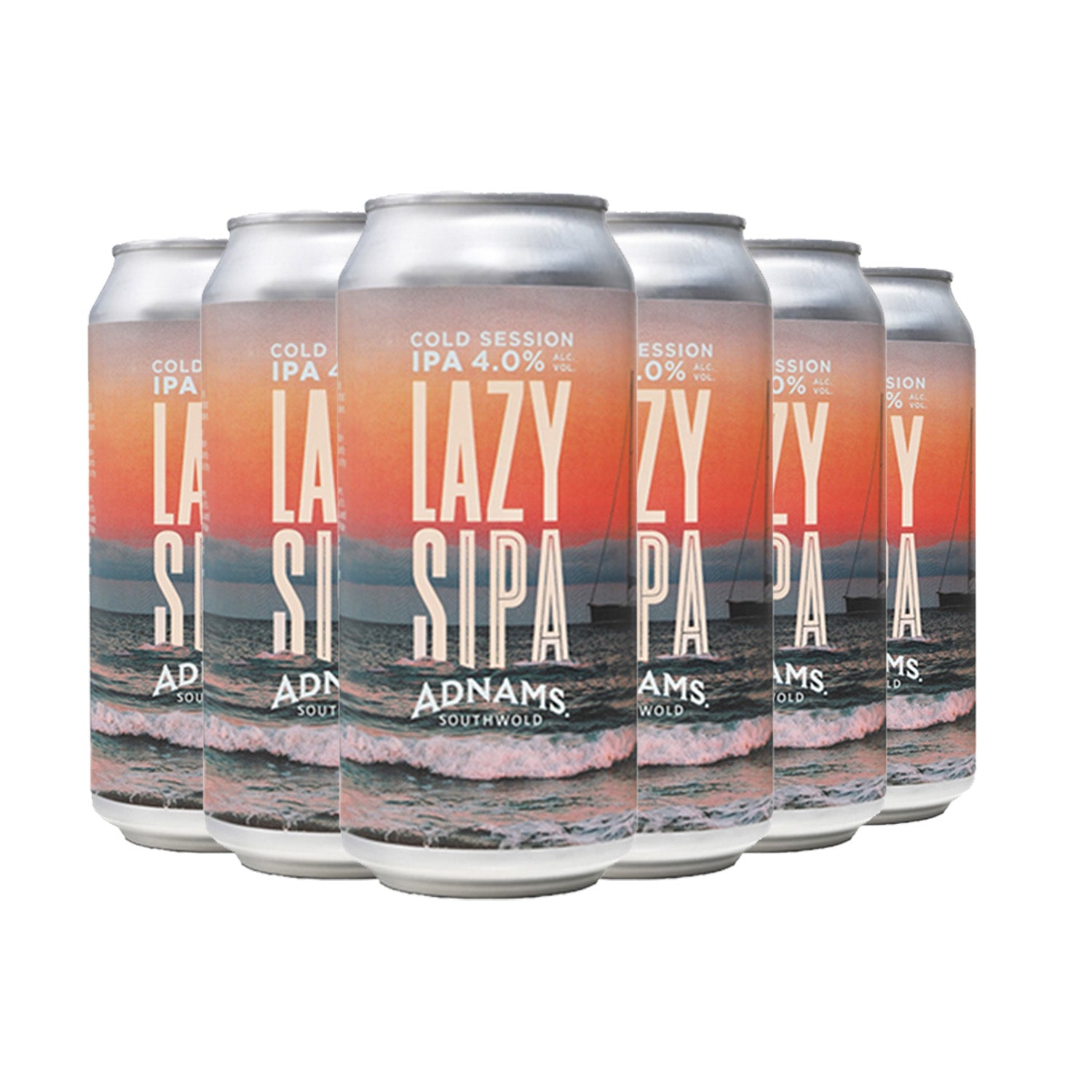 Adnams Lazy Sipa Cold Session IPA 440ml Cans | Twelve Green Bottles Wine
