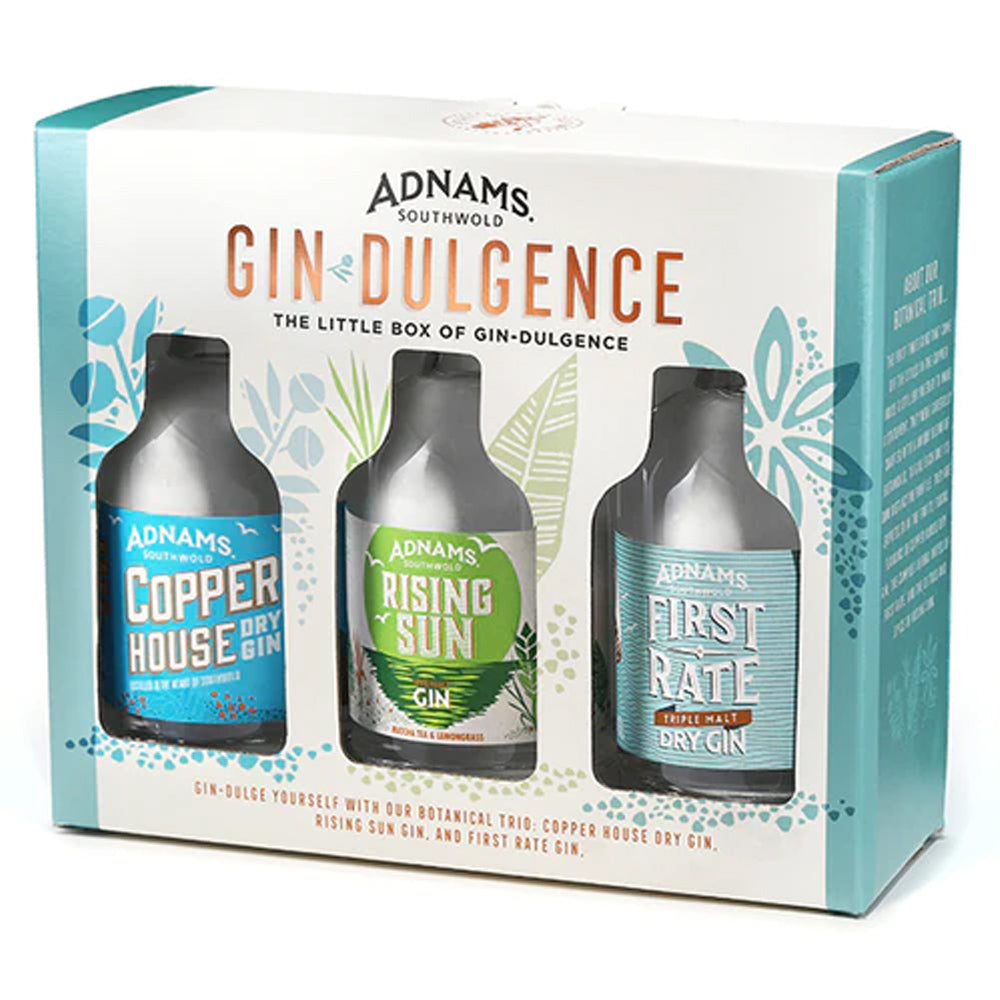 Adnams Little Box of Gin-dulgence Botanical Trio – Gift Set | Twelve Green Bottles Wine