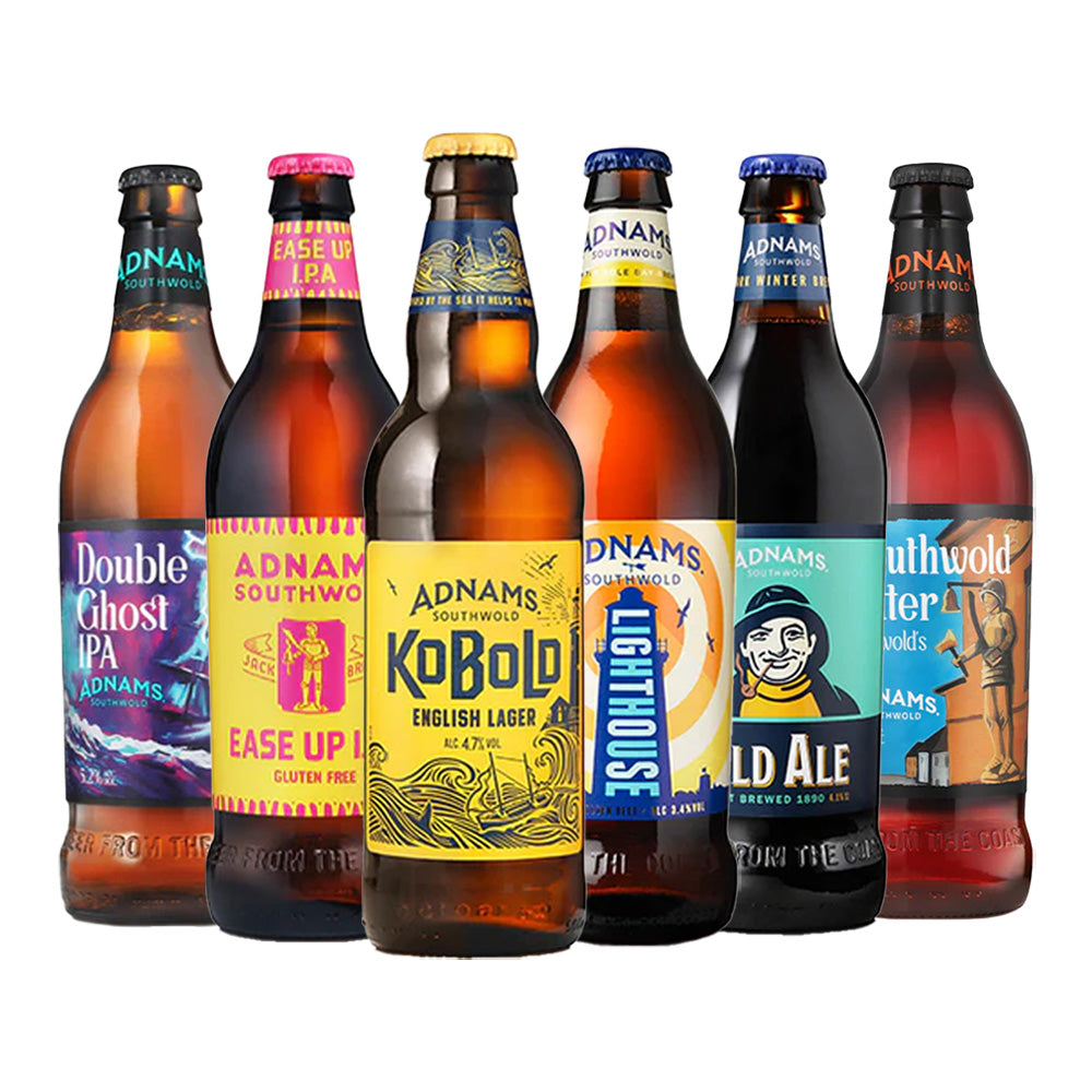 Adnams 500ml Bottled Beer Taster Selection – 6 Bottles | Twelve Green Bottles Wine