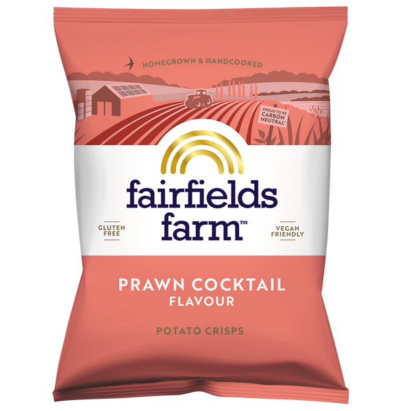 Fairfields Farm Crisps – Prawn Cocktail 150g | Twelve Green Bottles Wine