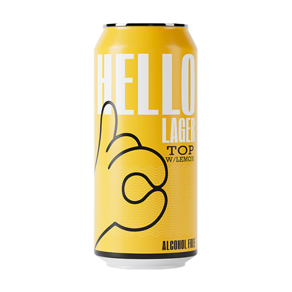 HELLO LAGER | British Helles-Style Lager | Alcohol Free 0.5% ABV | Tan ...