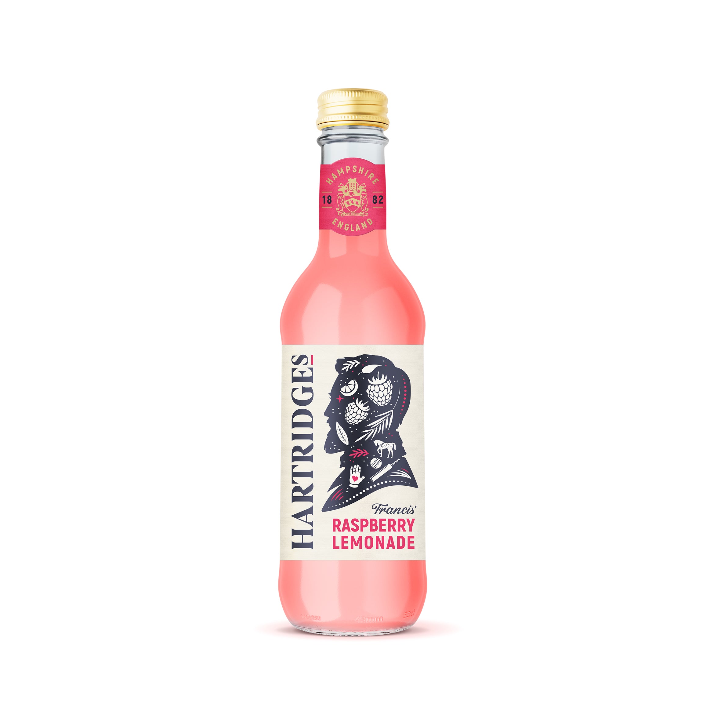 Hartridges Celebrated Raspberry Lemonade (330ml) Glass Bottles | Twelve ...