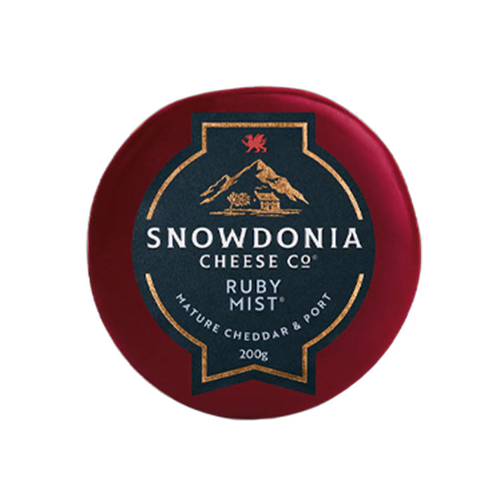 Snowdonia Cheese - Ruby Mist Cheddar Infused with Port & Brandy 200g ...