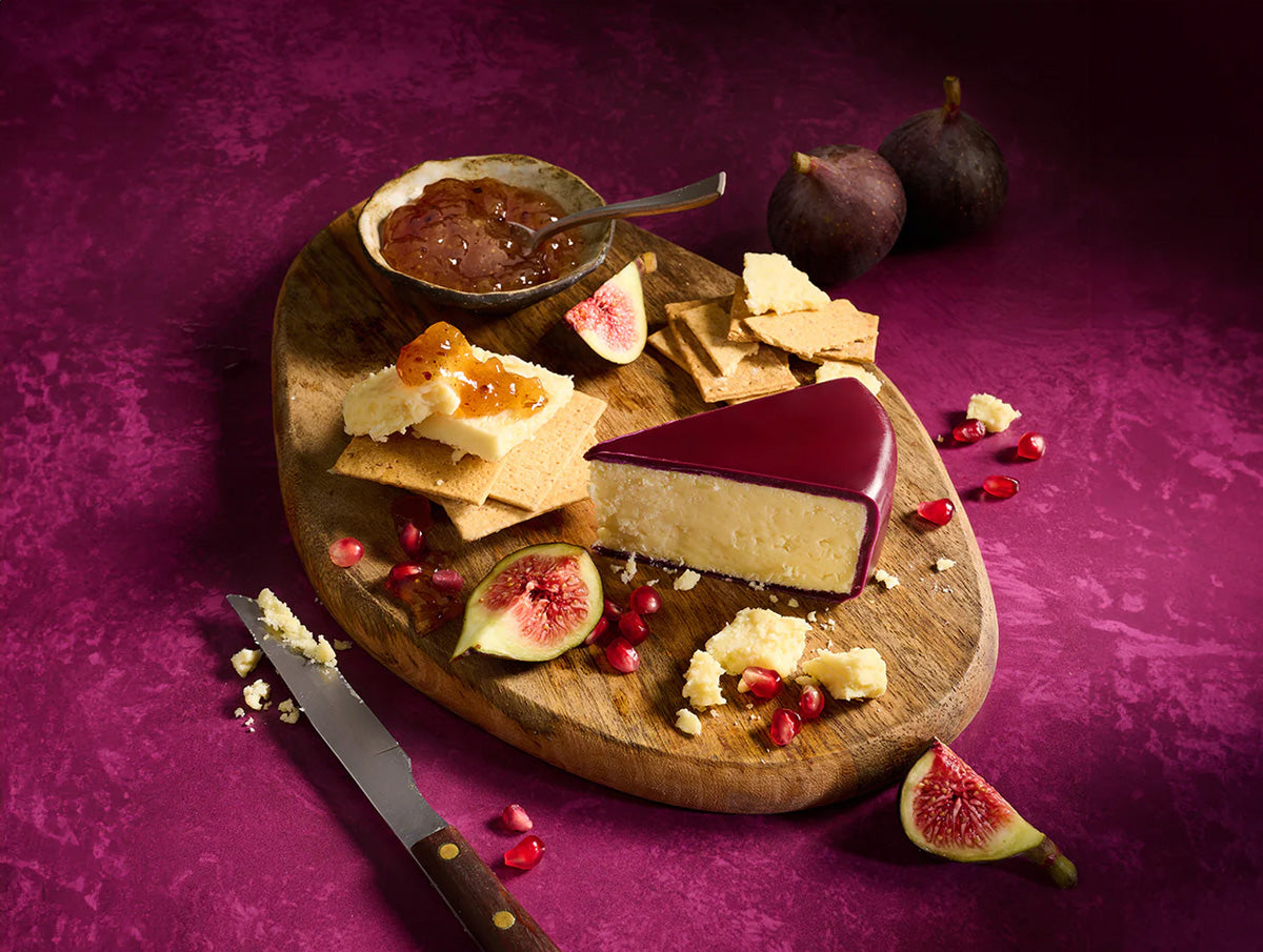 Snowdonia Cheese - Ruby Mist Cheddar Infused with Port & Brandy 200g ...