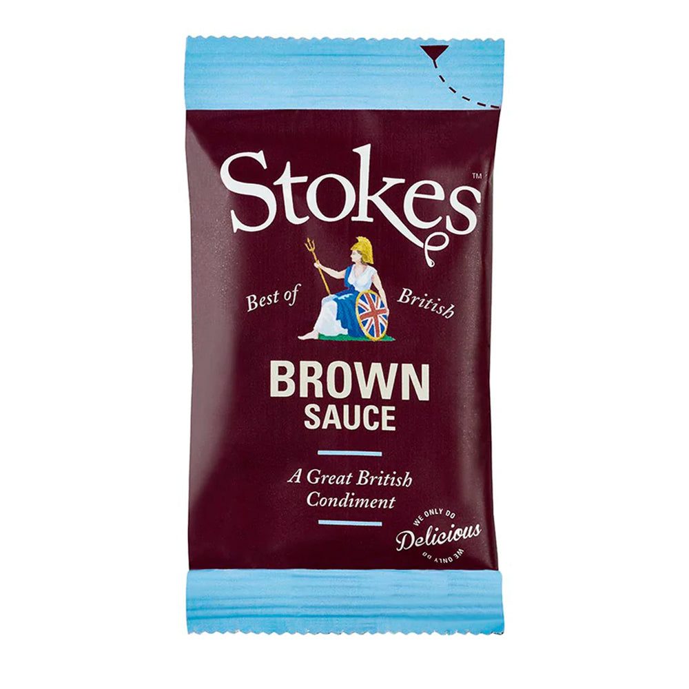 Stokes Real Brown Sauce Sachet 32g | Twelve Green Bottles Wine